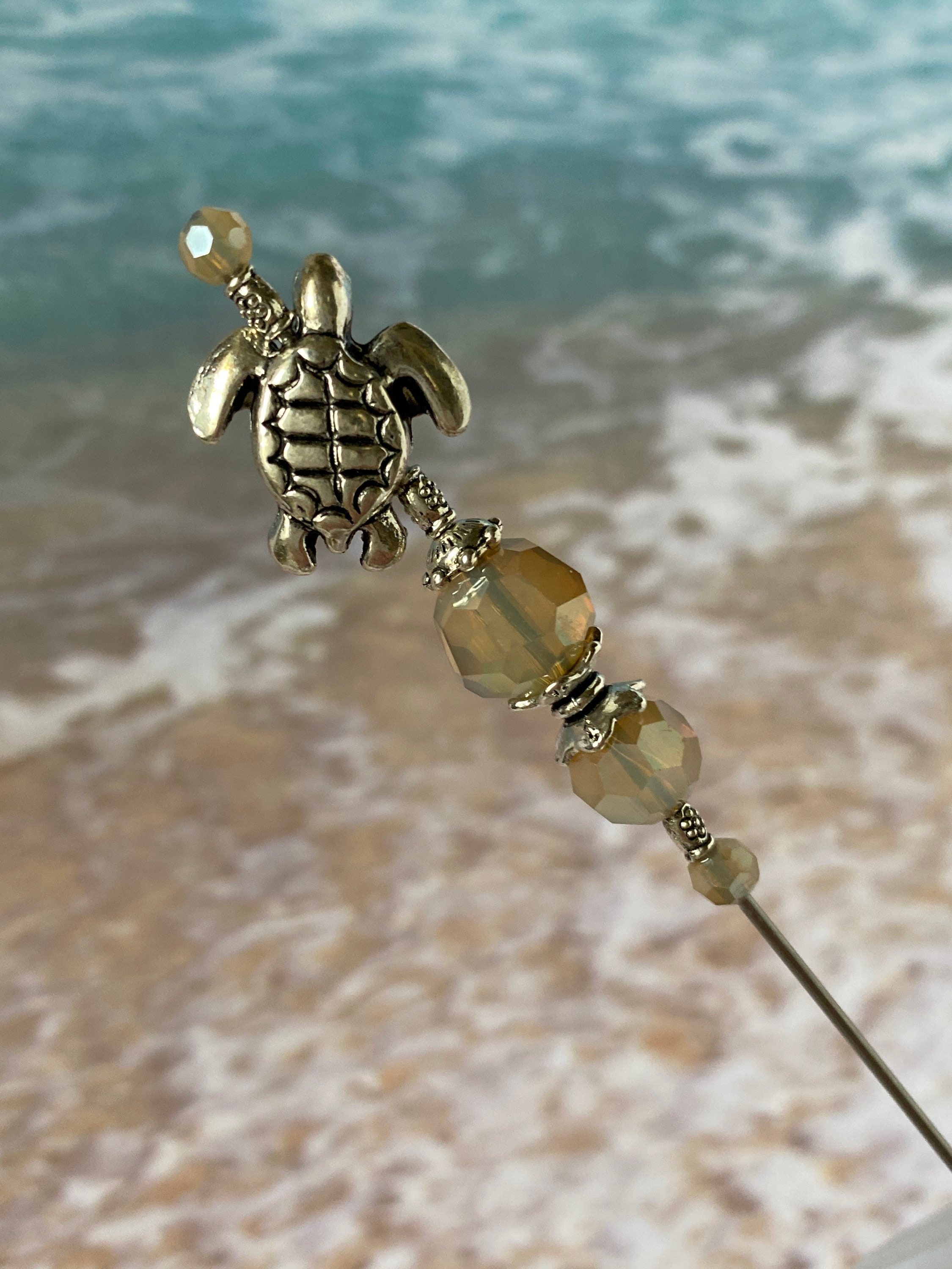 Sparkling Stick Pin Sea Turtle Displays Beautifully 7 | Etsy