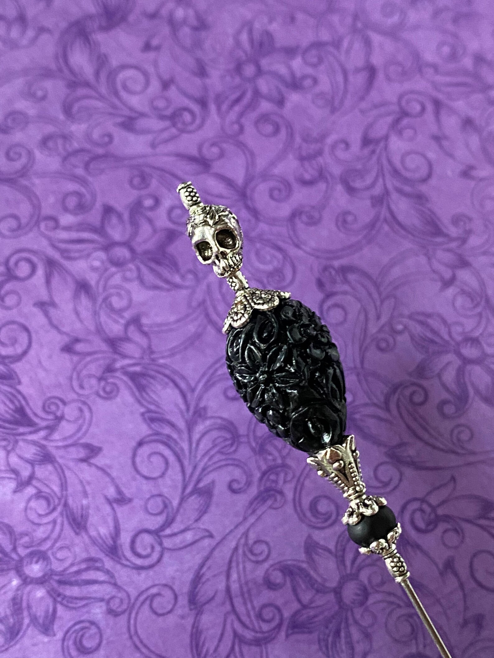 Skull Stick Pin }{ Choose Your Length }{ Long Sturdy Stick to Use ...