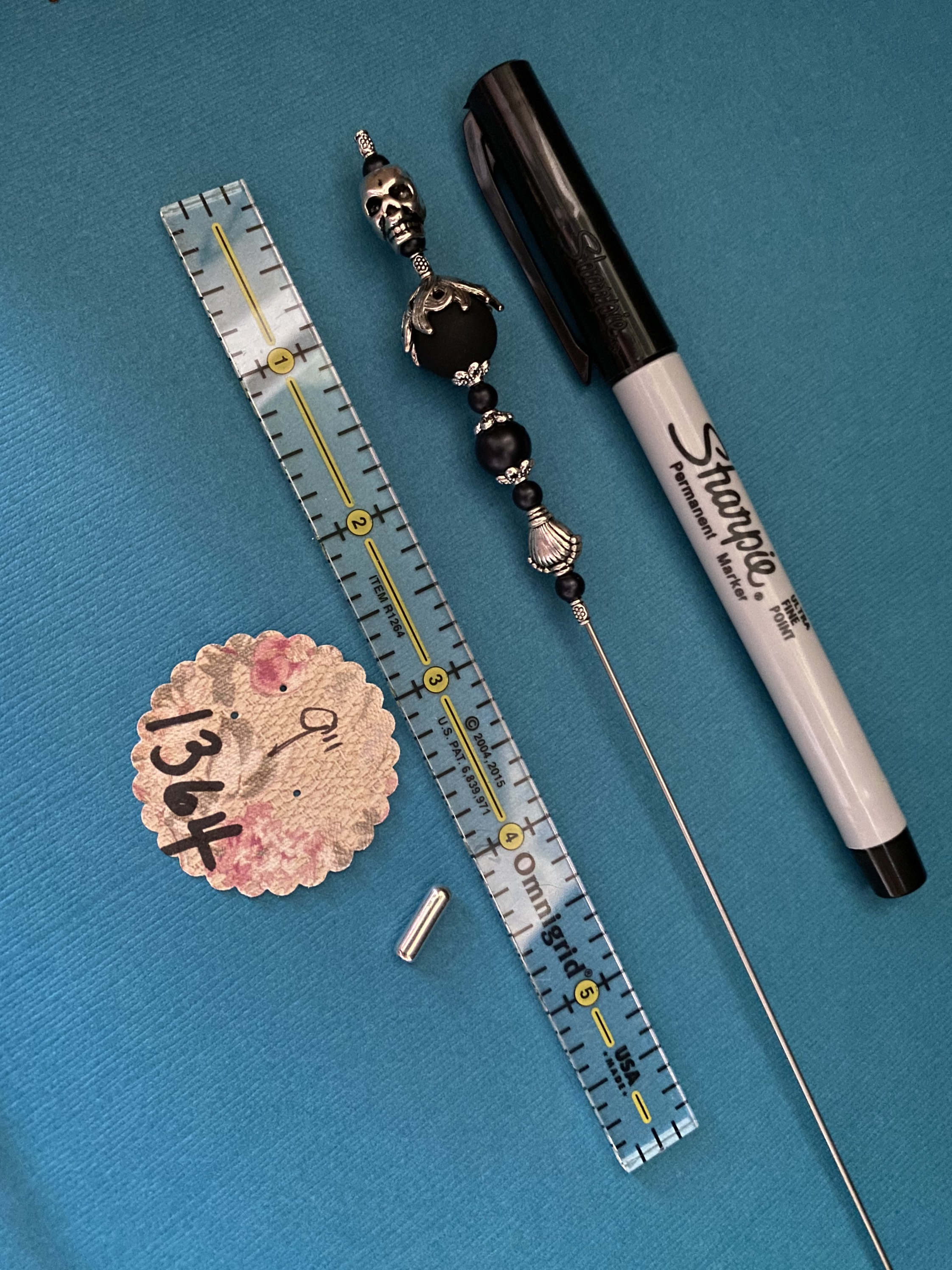 Skull Hat Pin Black 9 Long Sturdy to Use with Cap | Etsy