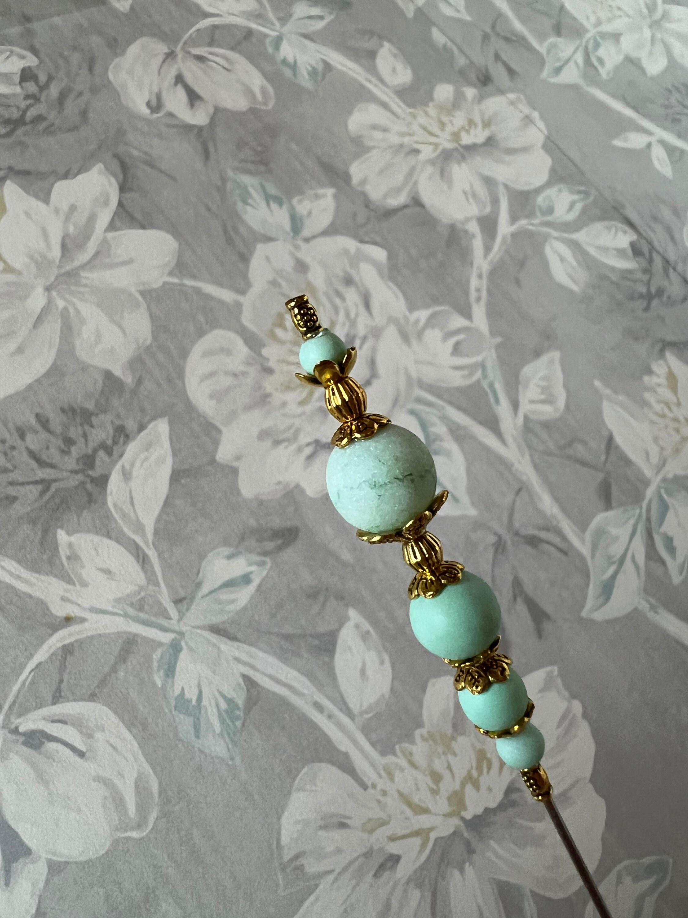 Very Long Hat Pin }{ Seafoam Mint }{ Choose Your Length 4” to 14” Long ...