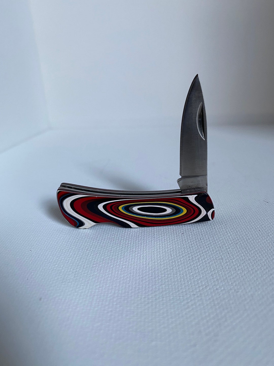 Corvette Fordite Pocketknife ][ Rare Pocket Knife Gift ][ Authentic ...