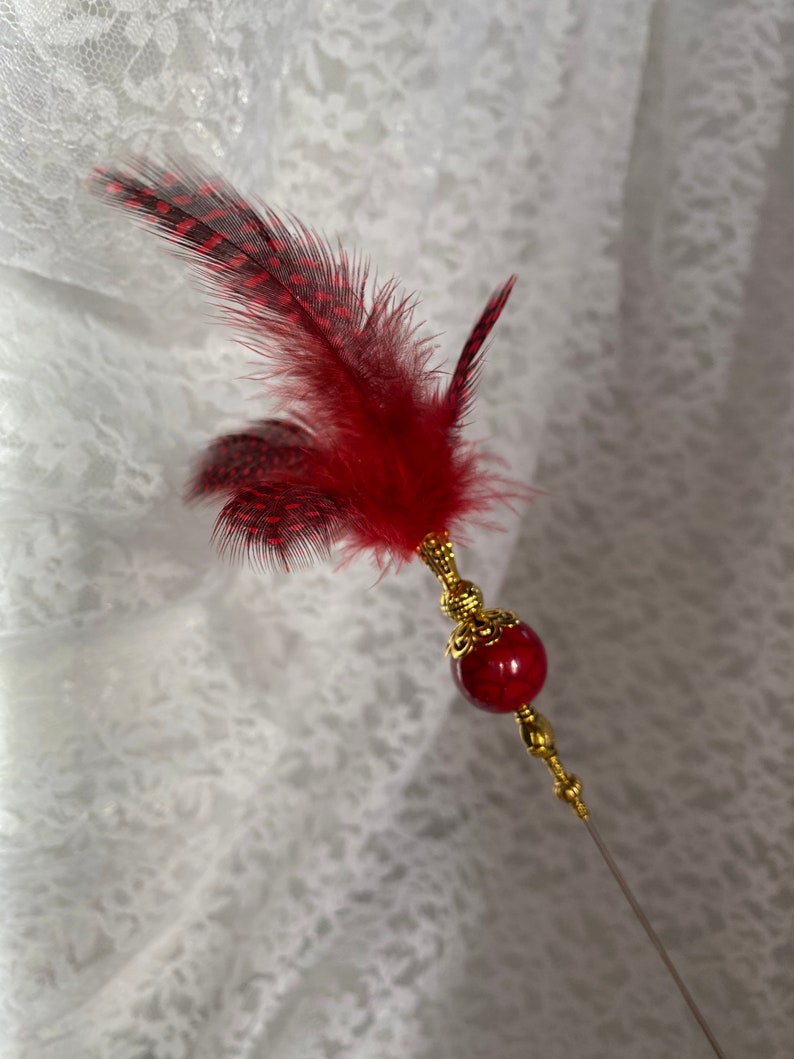 Victorian Hat Pin 9 Long plus Feathers Sturdy Steel | Etsy