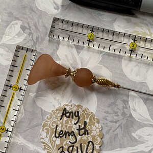 Brown Calla Lily Victorian Hatpin Choose Your Length Long | Etsy