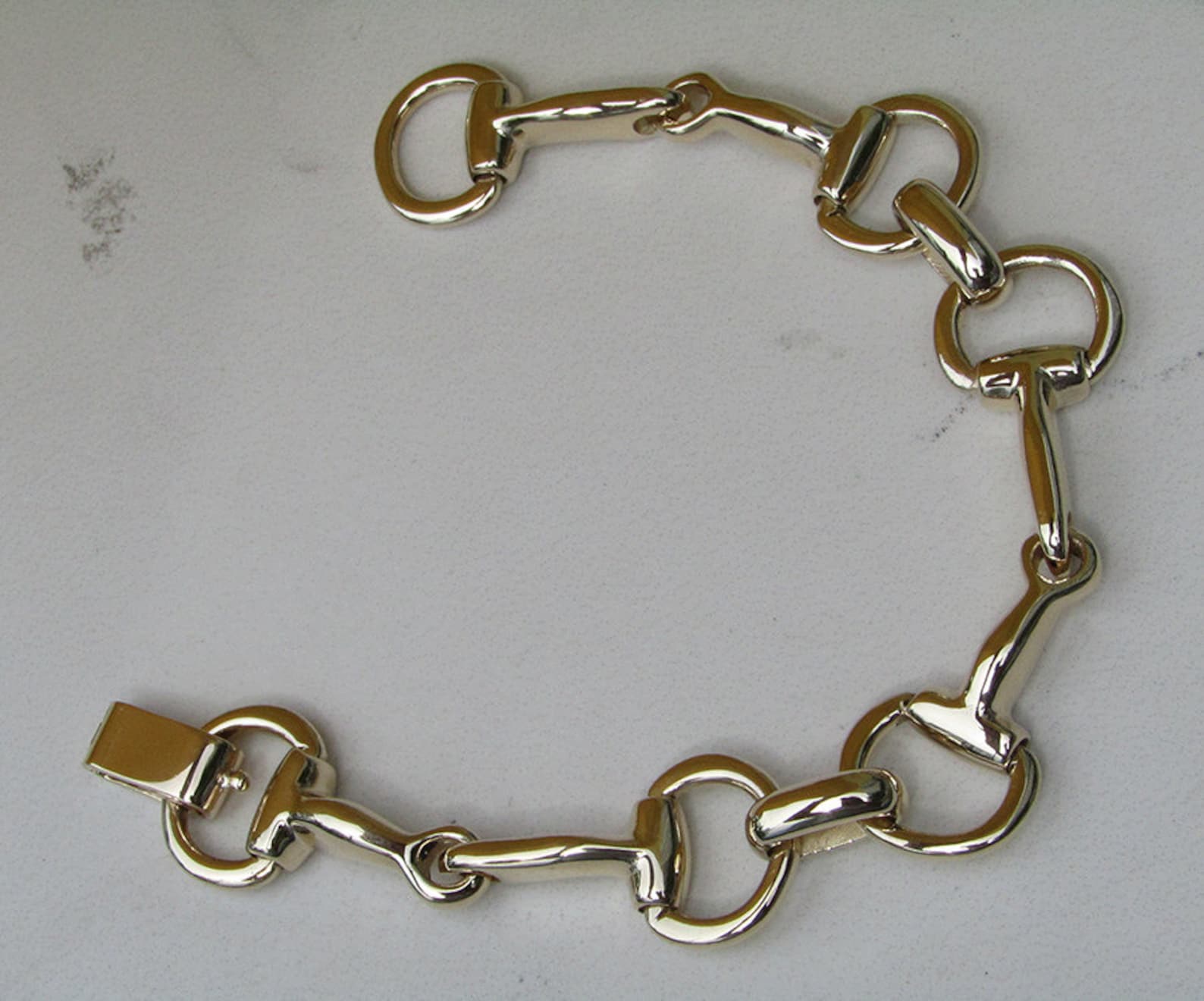 Cavalli Del Mar Solid 14K Gold Large Snaffle Bit Horse - Etsy
