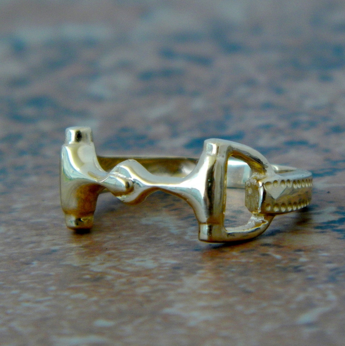 Beautiful Solid 14K Yellow Gold Equestrian Horse Snaffle Bit - Etsy