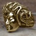 Large Solid 14K Gold Greek Goddess Medusa Ring Women Men's 23.2 Grams ...