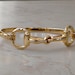 Classy Equestrian Solid 14K Gold Horse Snaffle Bit Bangle Bracelet ...
