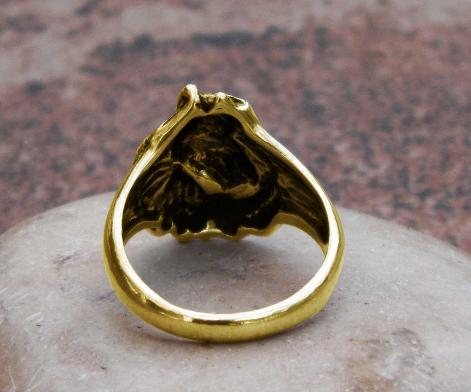 Beautiful Solid 14K Gold Noble Horse Equestrian Ring With - Etsy