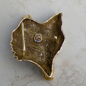 Cavalli Del Mar Large Designer Bronze Fox Head Belt Buckle Heavy and ...