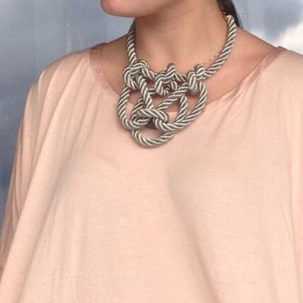 Knot Rope Necklace - Etsy