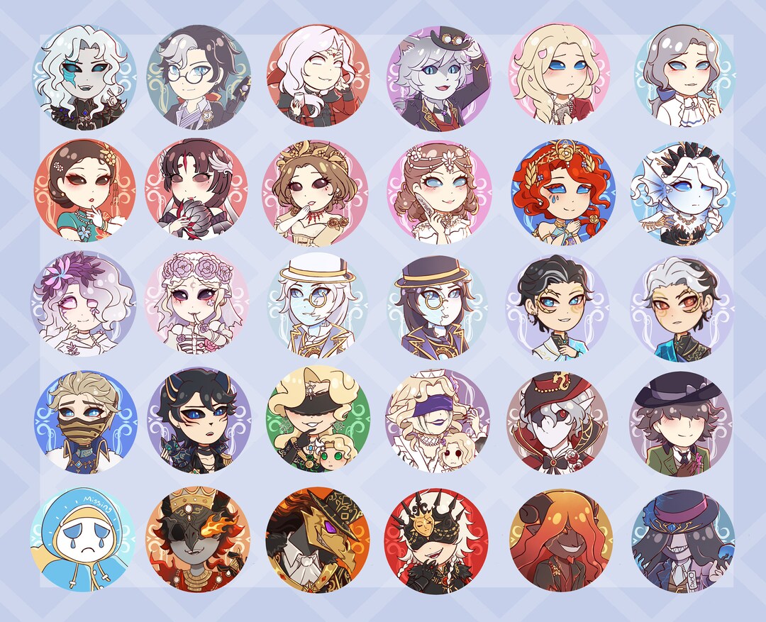 Identity V Hunter SKINS Buttons - Etsy