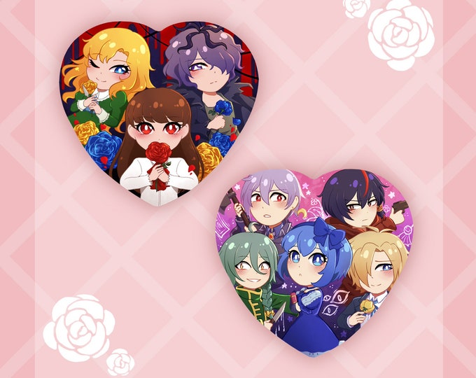 Horror RPG HOLOGRAPHIC Heart Buttons | Etsy