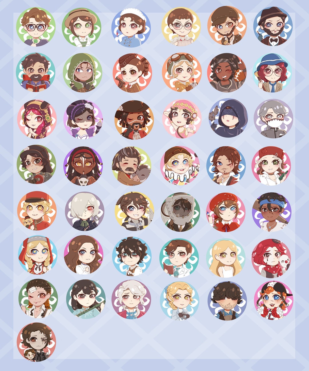 Survivor Identity V Buttons - Etsy