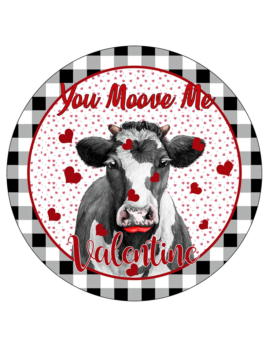 Valentine Sign, You Moove Me Sign, Valentine Metal Sign, Valentine Cow ...