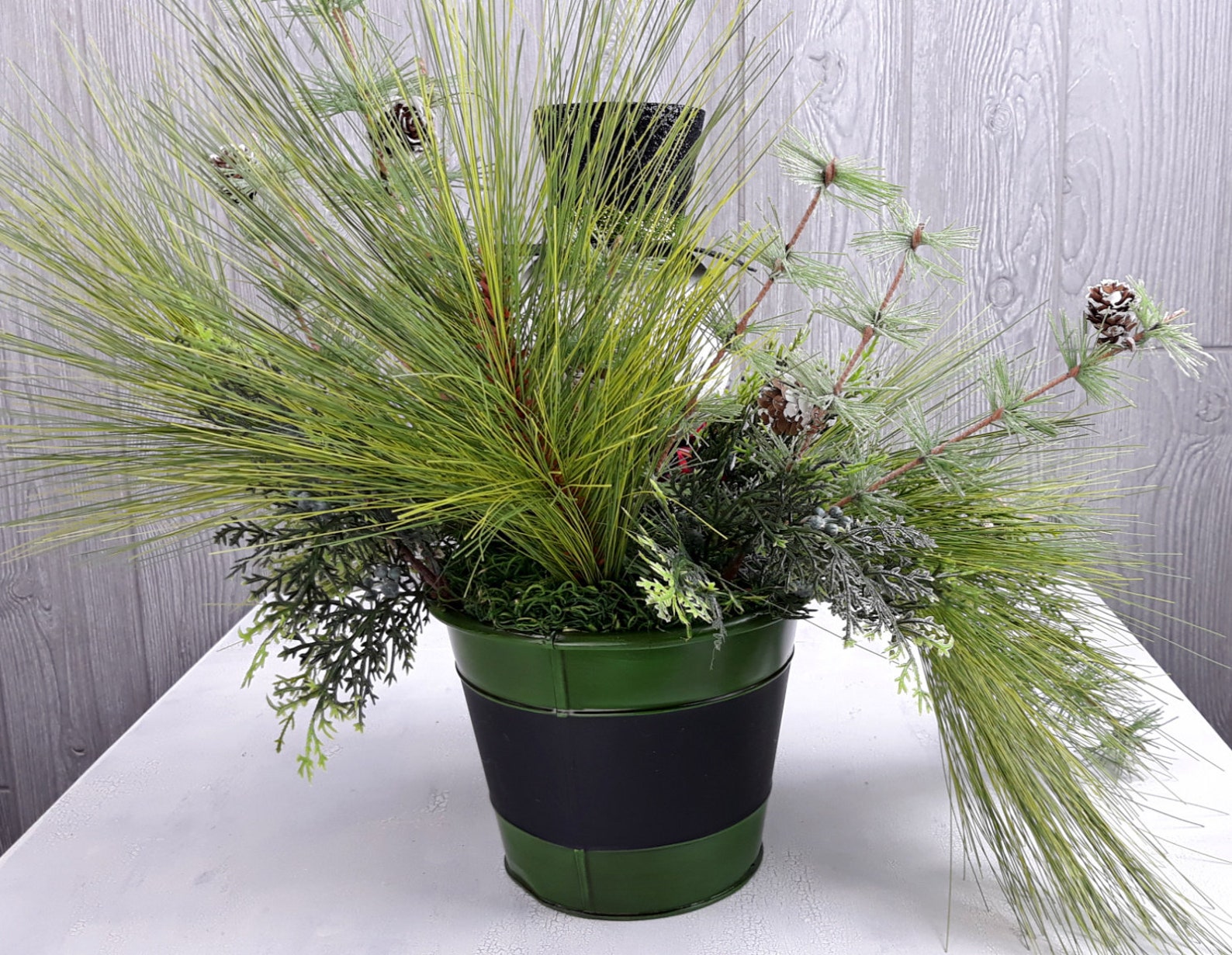 Med Snowman Table Top Whimsical Snowman Winter Decor | Etsy