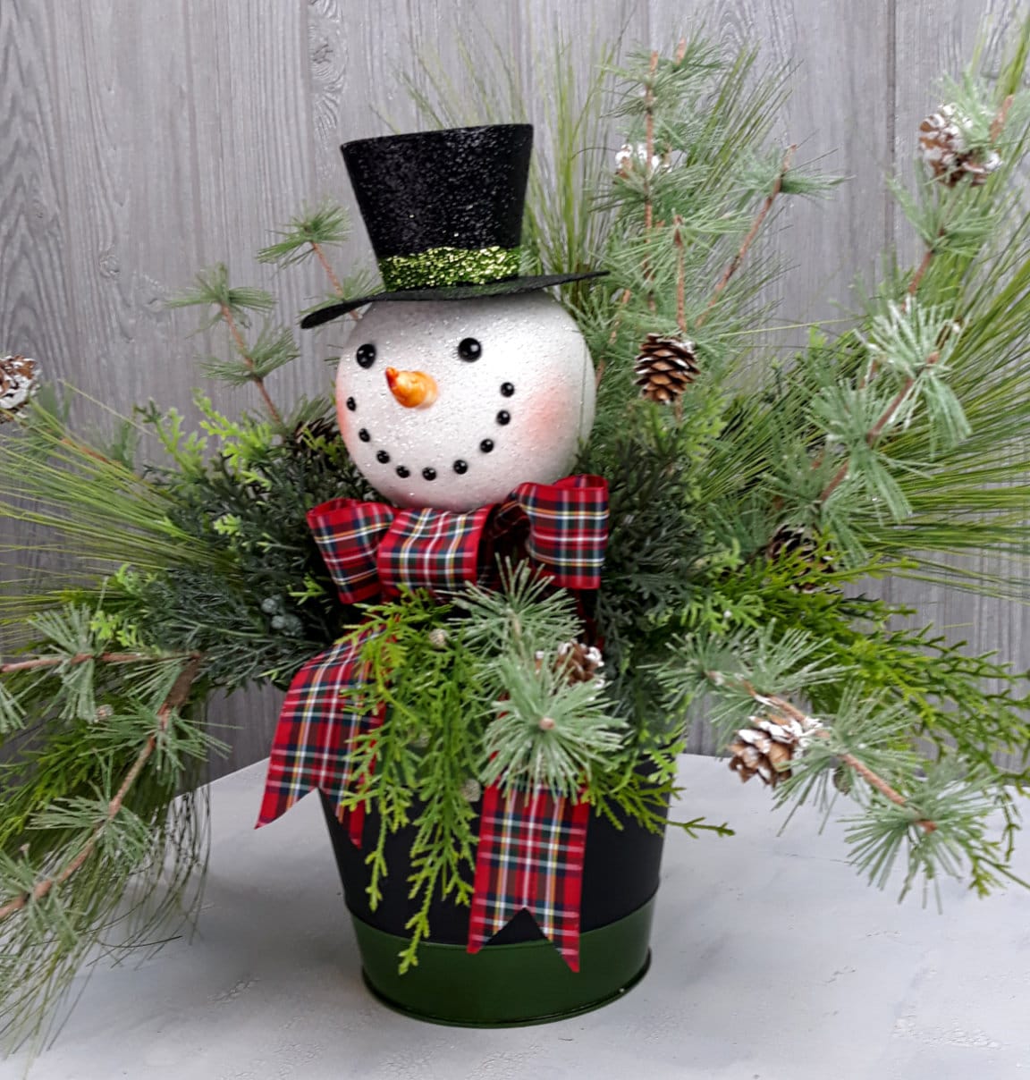 Med Snowman Table Top, Whimsical Snowman, Winter Decor, Christmas ...