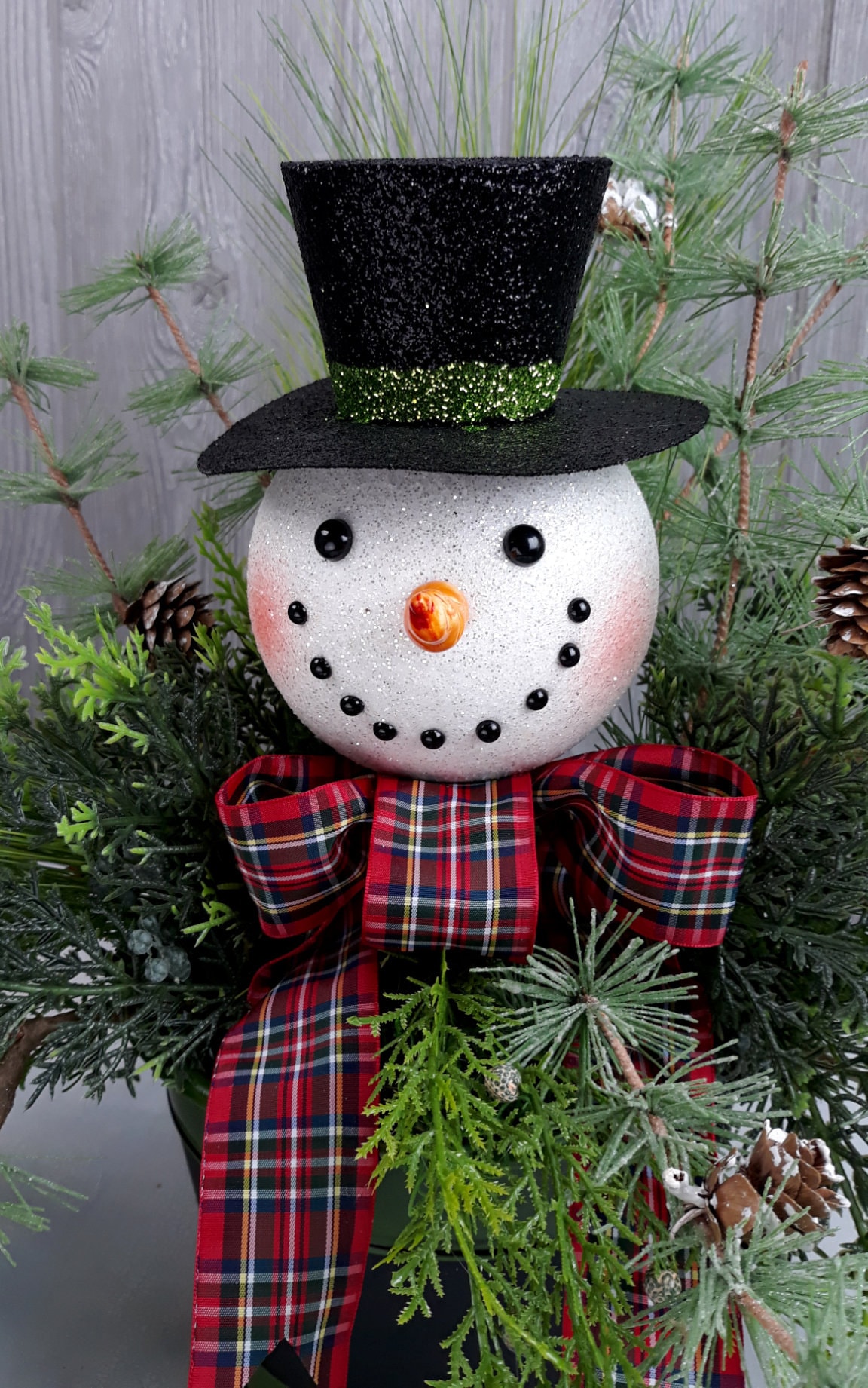 Med Snowman Table Top Whimsical Snowman Winter Decor - Etsy