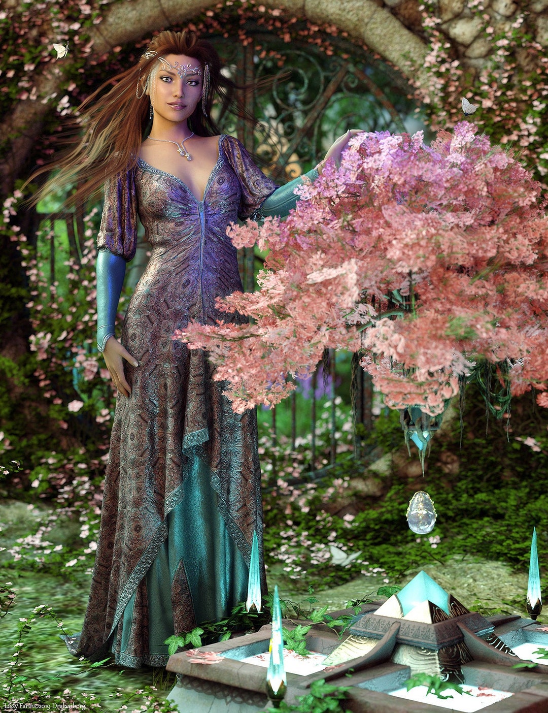 Lady Farin - Elfin Princess - Giclee Print 4"x6" to 17"x22 ...