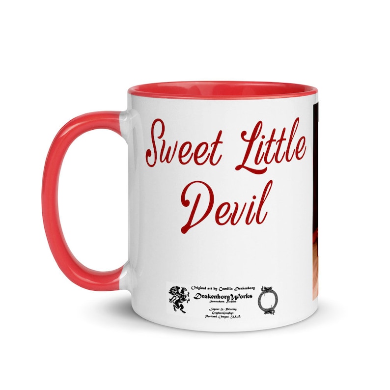 Sweet Little Devil Mug With Red Color Inside Succubus Sexy Devil ...