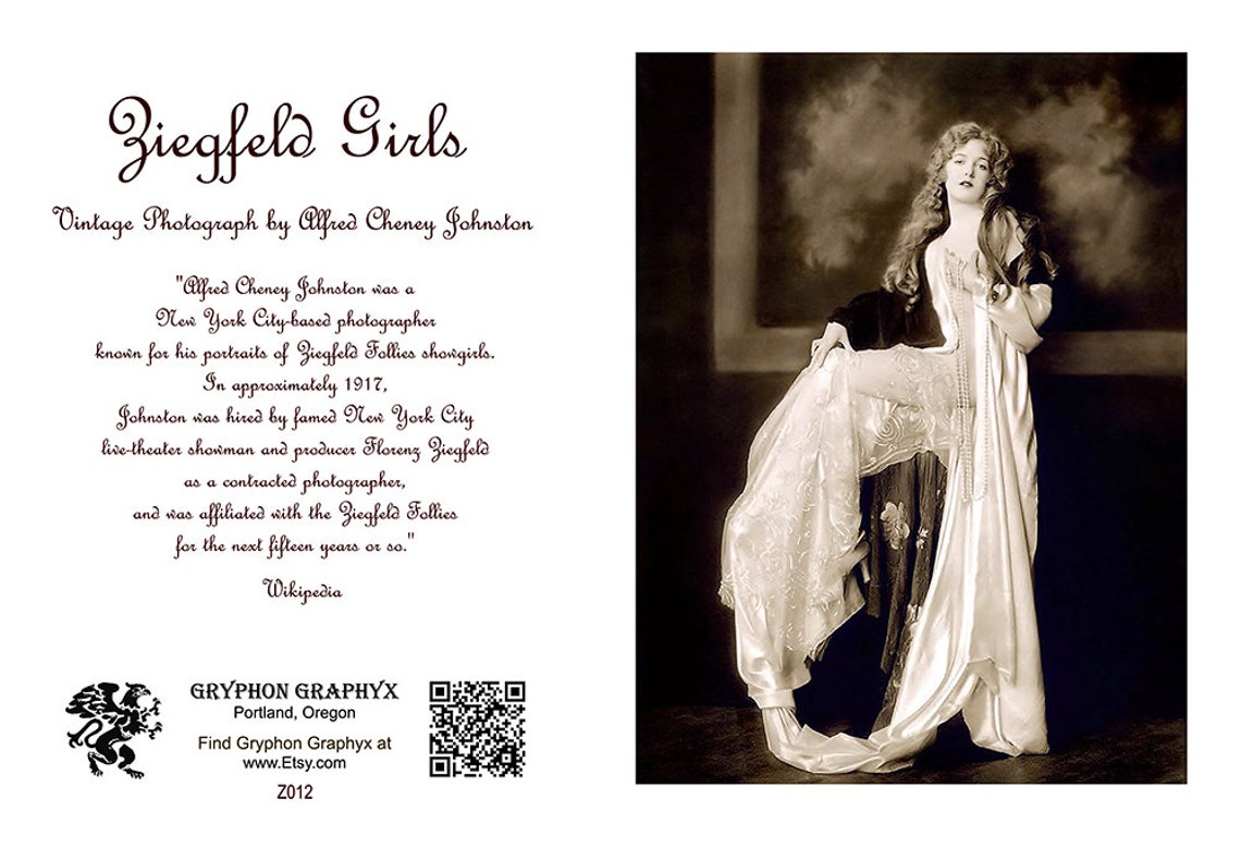 Nude / Semi-nude Ziegfeld Girls - Alfred Cheney Johnston - Vintage ...