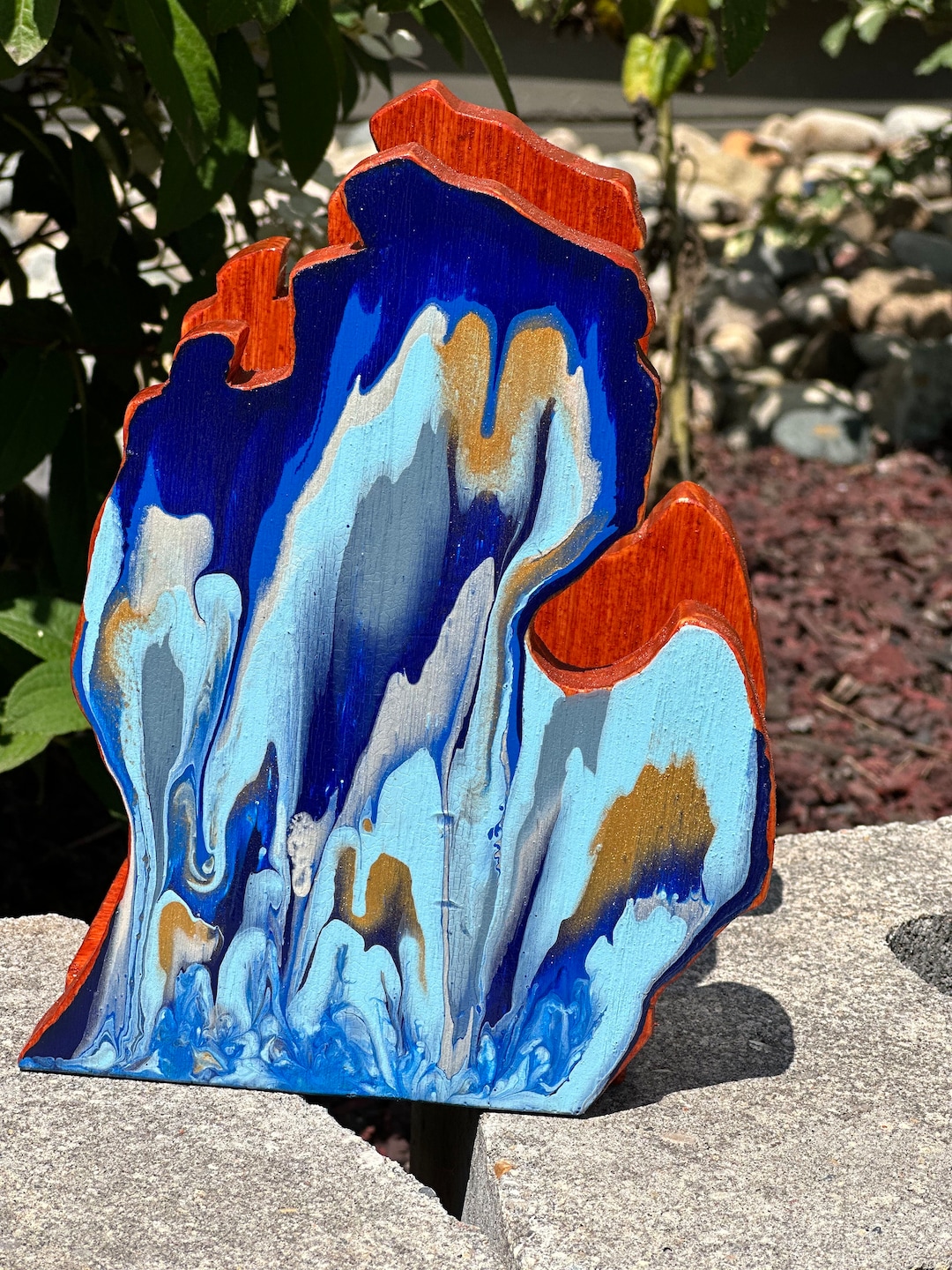 Michigan Wood Stained Napkin Holder and More - Etsy