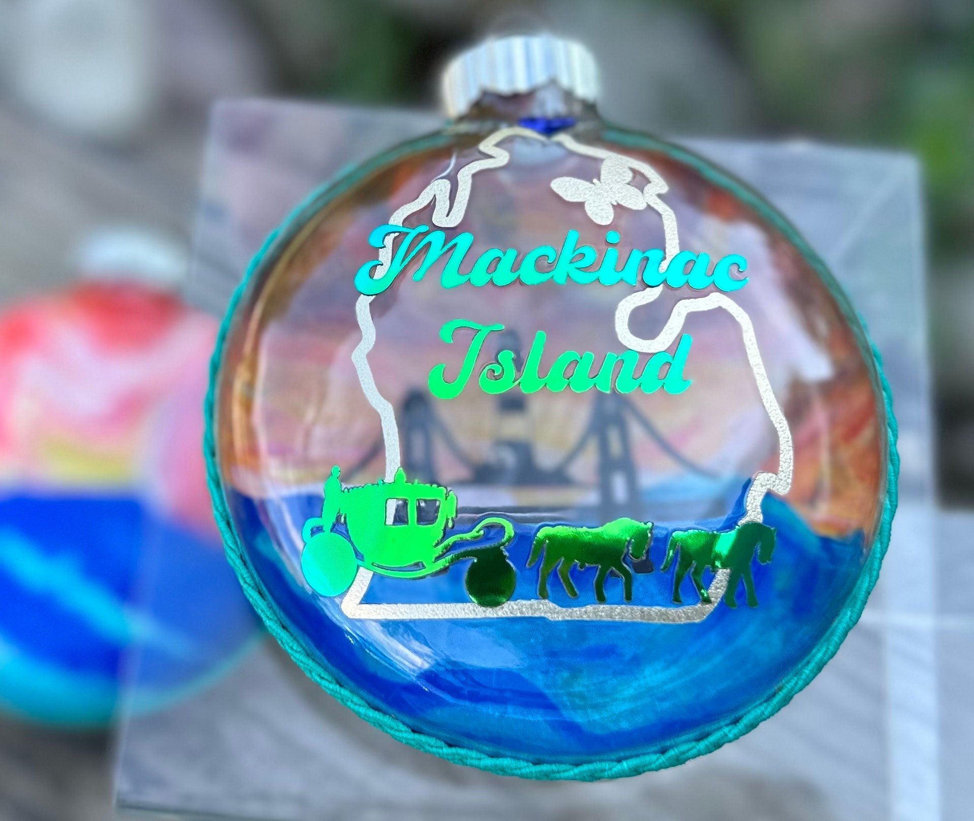 Beautiful Hand Painted Mackinac Island Ornament - Etsy