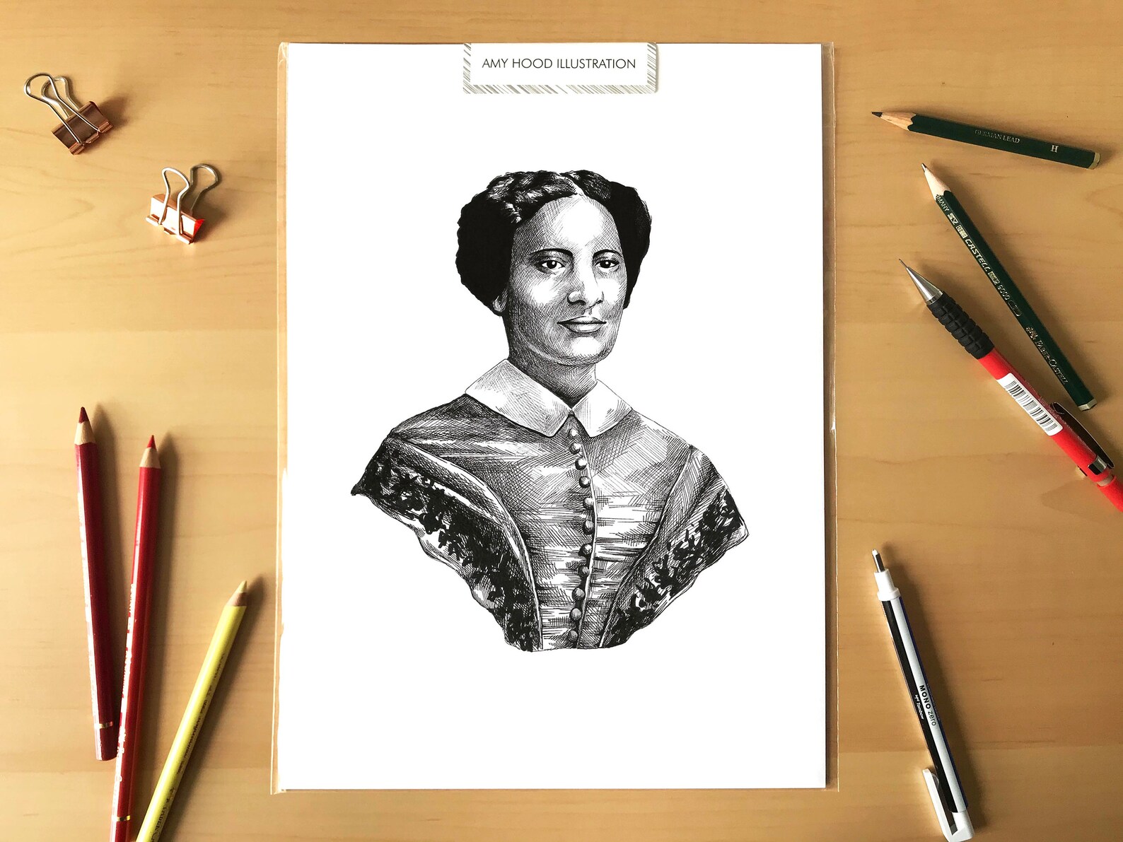 Sarah Parker Remond Print Hand Drawn Pen Portrait Votes - Etsy