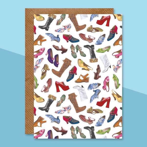 Shoe Greeting Card - Etsy