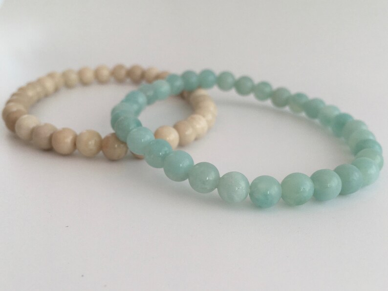 Amazonite Bracelet With Sterling Silver, Turquoise Bracelet, Gift for ...
