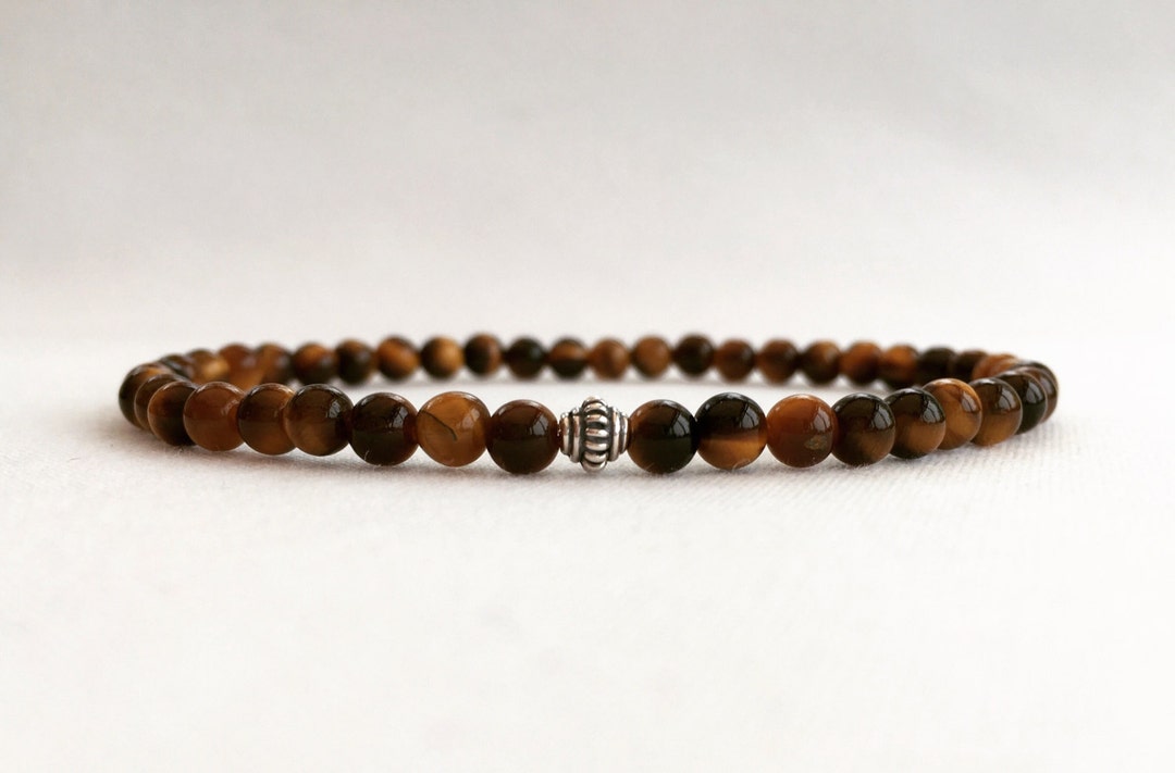 Tiger Eye Bracelet, Tigers Eye Stacking Bracelet, Mens Tiger's Eye ...