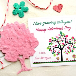 18 Plantable Tree Valentines With Flower Seeds - Personalized Kids ...