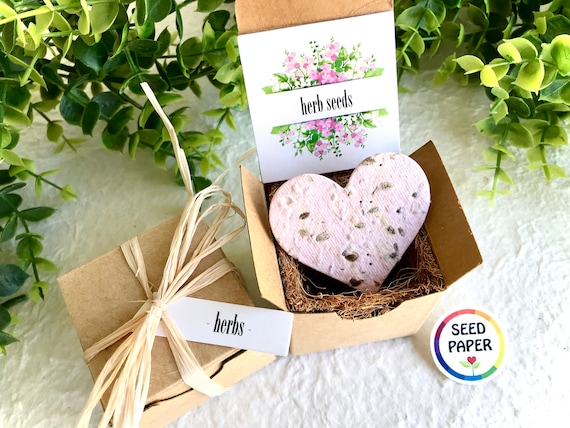 Herb Garden Seed Planting Kit With Pots Custom Card Options | Etsy