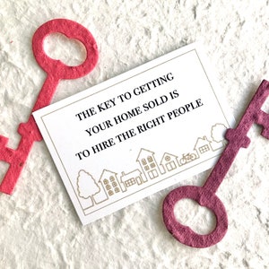 Flower Seed Paper Keys - Real Estate Business Cards - Custom Printing ...