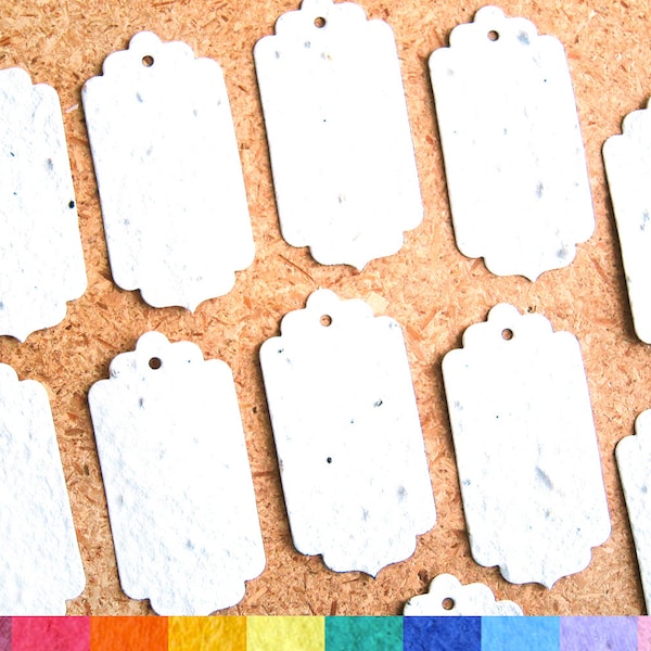Seed Paper Tags - Etsy