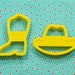 1993 Wilton 2 Pc. Yellow Cowboy Hat and Cowboy Boot Plastic Cookie ...