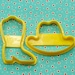 1993 Wilton 2 Pc. Yellow Cowboy Hat and Cowboy Boot Plastic Cookie ...