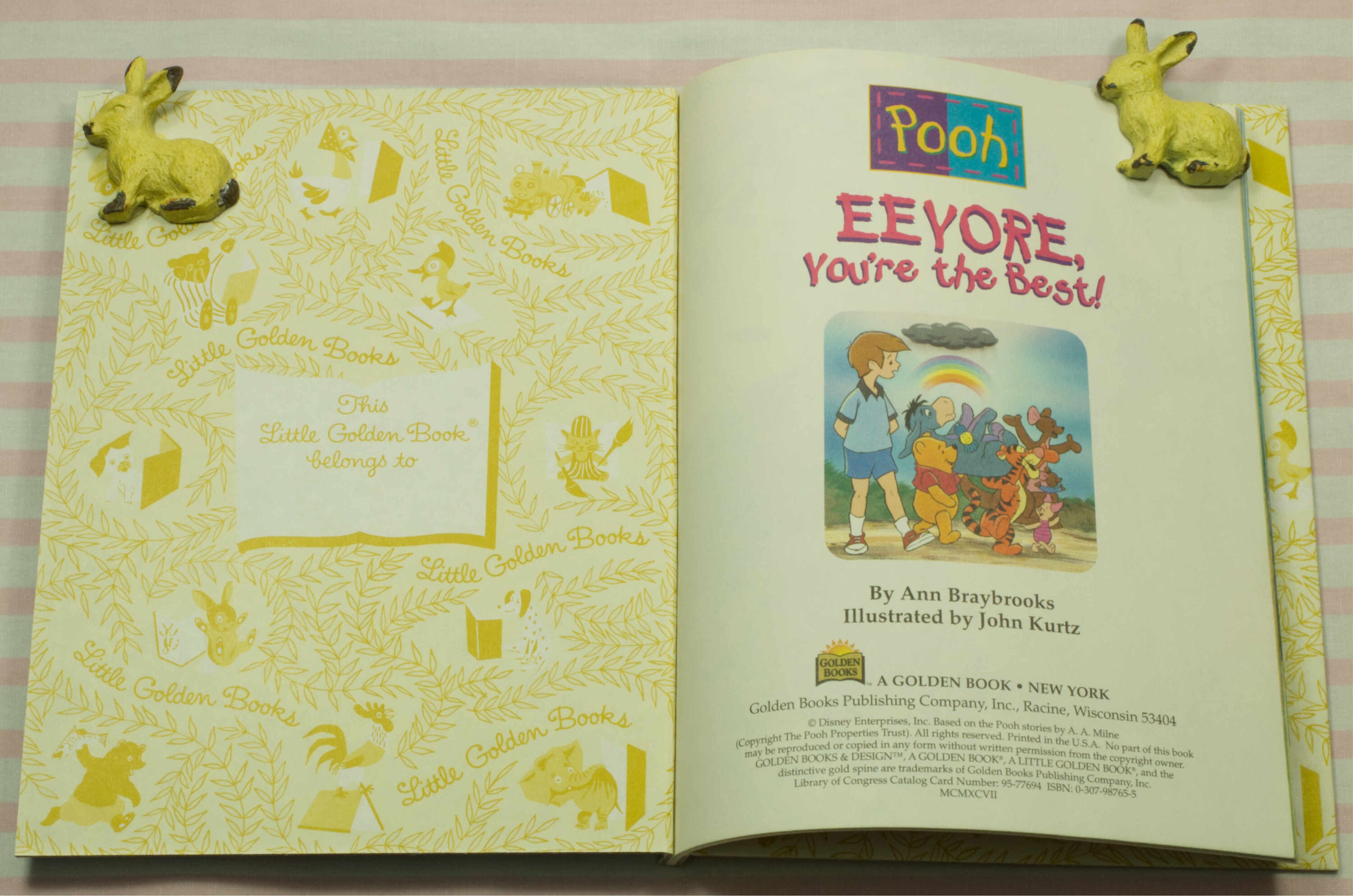 1997 Collectable Little Golden Book Eeyore You're the Best Pooh ...