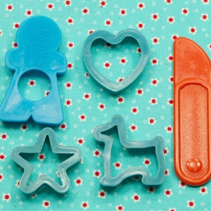 Kids Cookie Cutter Play Set With Plastic Cutters and Knife | Etsy