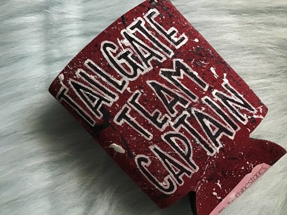Tailgate Team Captain Cheetah Football Beer Hugger | Etsy