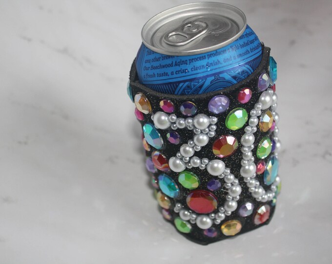 30th Birthday Big Bling Sparkle Beer Can Cozy // Can Cover // Can ...