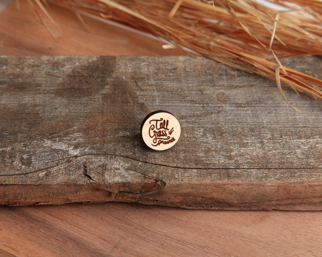 Tall Grass Wood Pin Maple - Etsy
