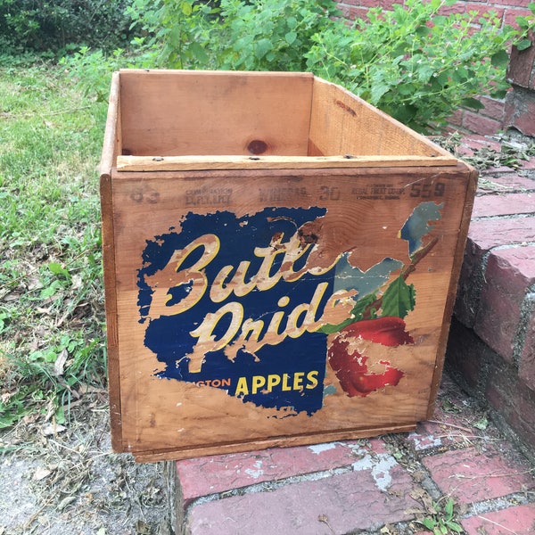 Apple Crate - Etsy