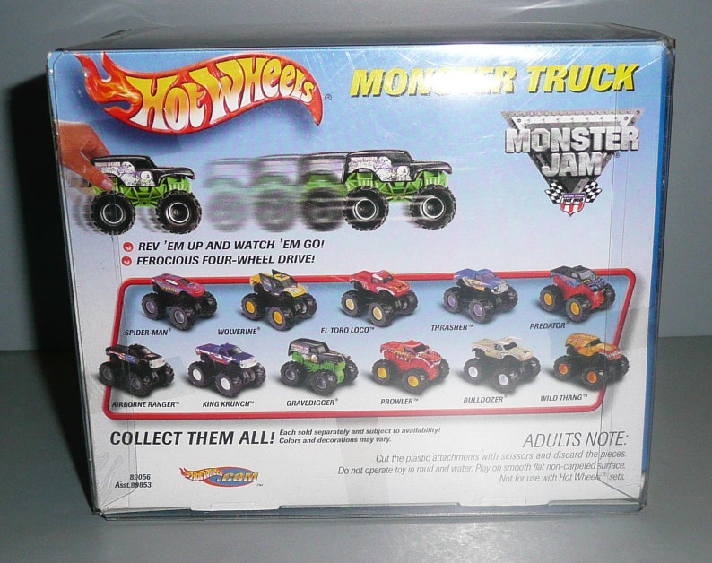 Hot Wheels THRASHER MONSTER JAM Trucks Rev N Go Power 2001 New in ...