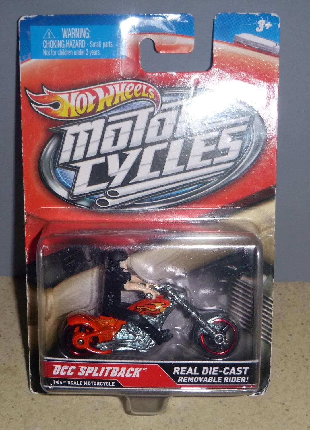 Hot Wheels Motorcycles OCC SPLITBACK Red Chopper With Removable Rider ...