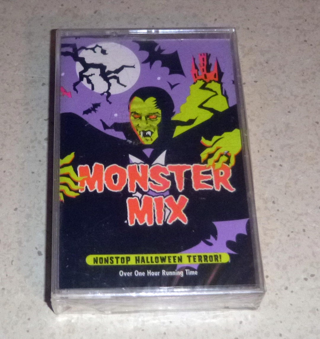 HALLOWEEN MONSTER Mix TERROR Cassette Tape 1997 Dominion Vintage Sealed ...