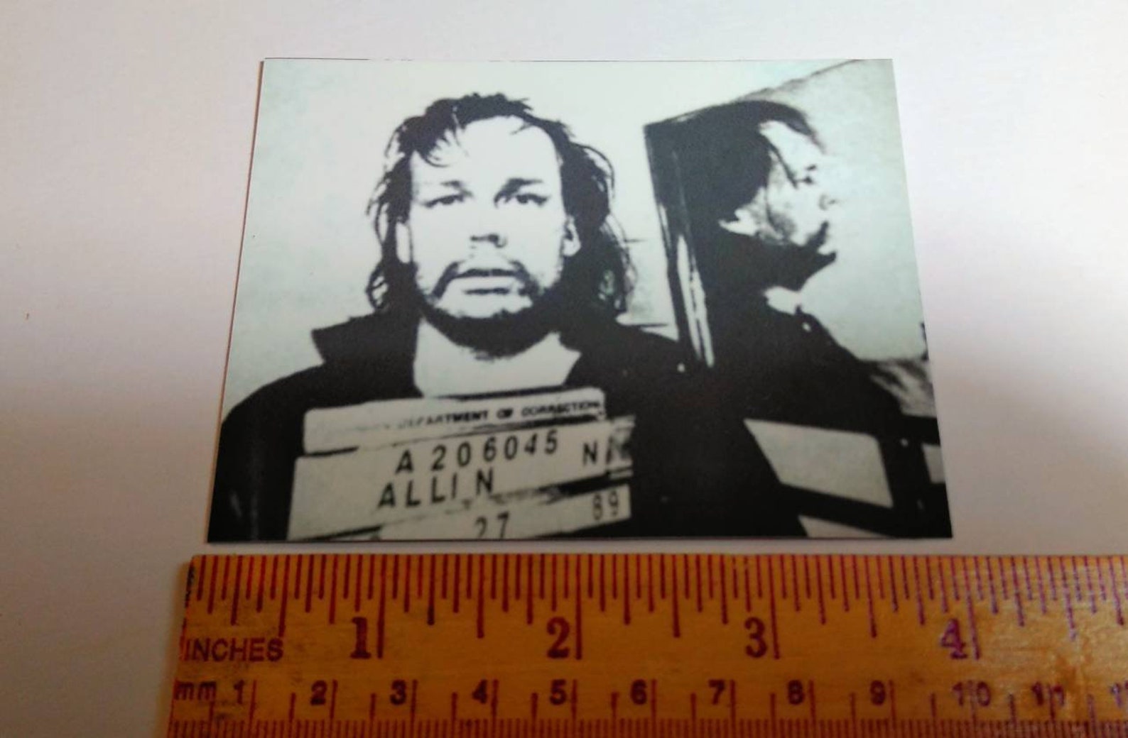 GG Allin Mugshot Sticker | Etsy