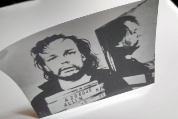 GG Allin Mugshot Sticker | Etsy