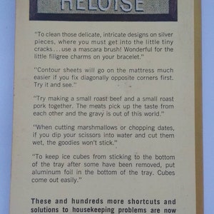 Vintage 1965 Heloise's Housekeeping Hints - Etsy