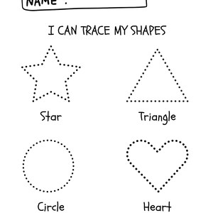 I Can Trace My Shapes - Etsy