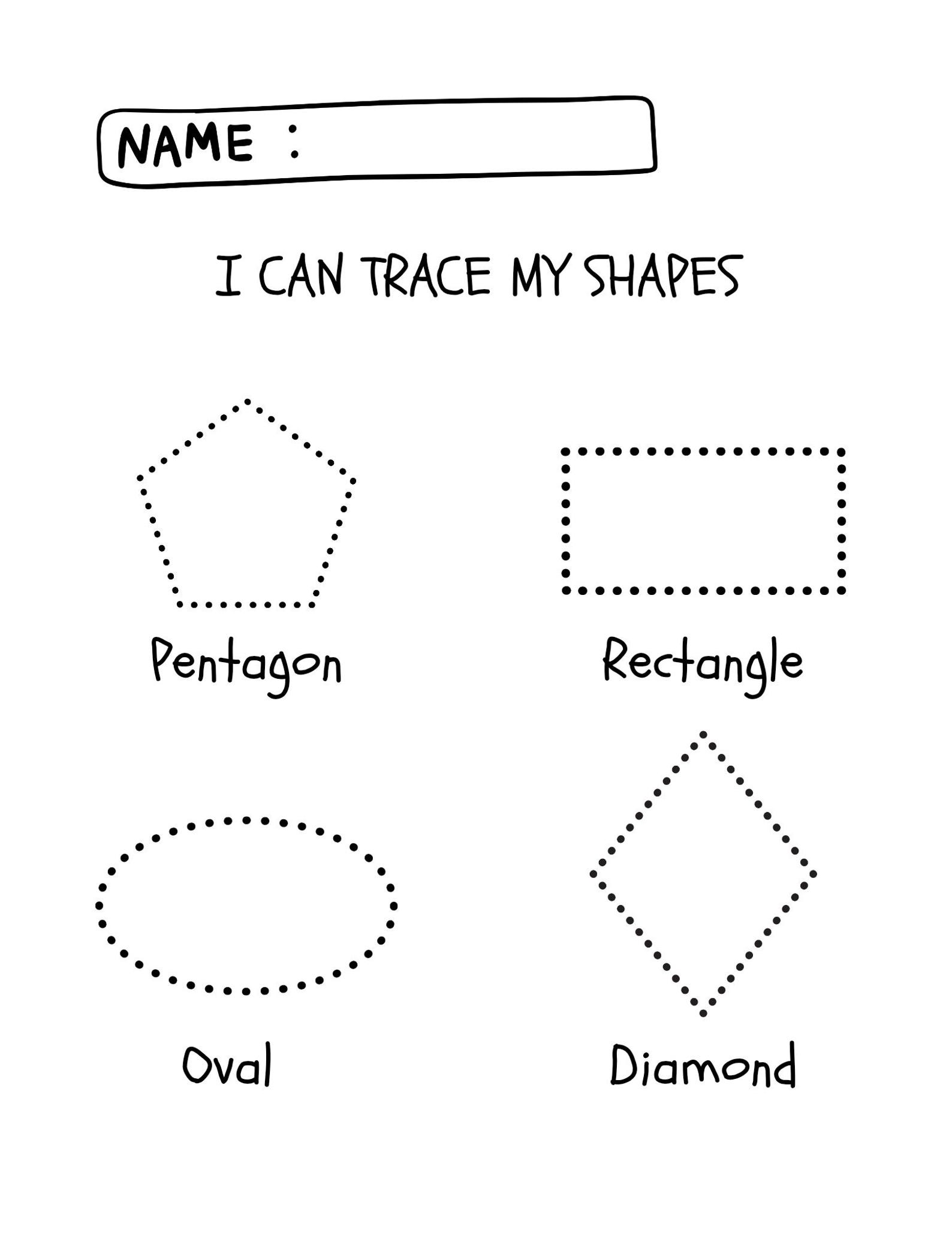 I Can Trace My Shapes - Etsy